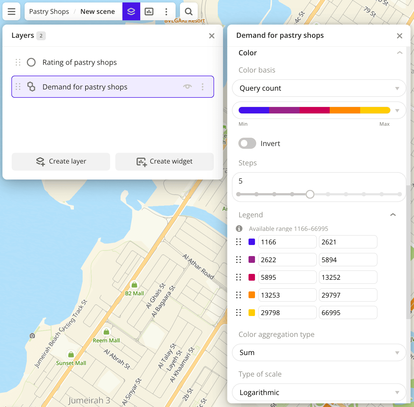Legend | Urbi Pro | 2GIS Documentation